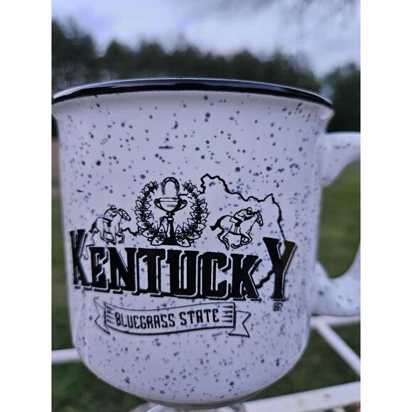 Dining | Kentucky Bluegrass State Campfire Style Mug Horse Racing State ...